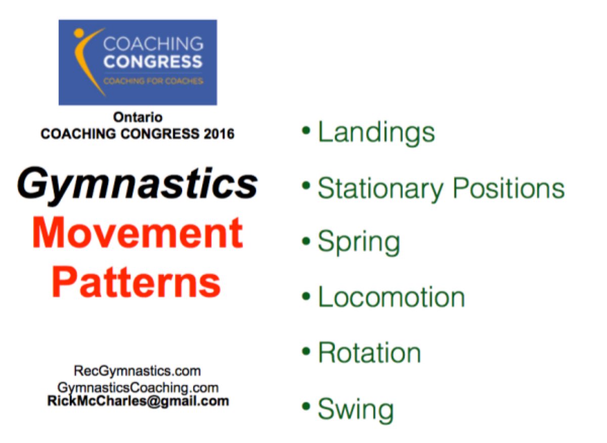 Teaching Gymnastics by Movement Pattern | Recreational Gymnastics